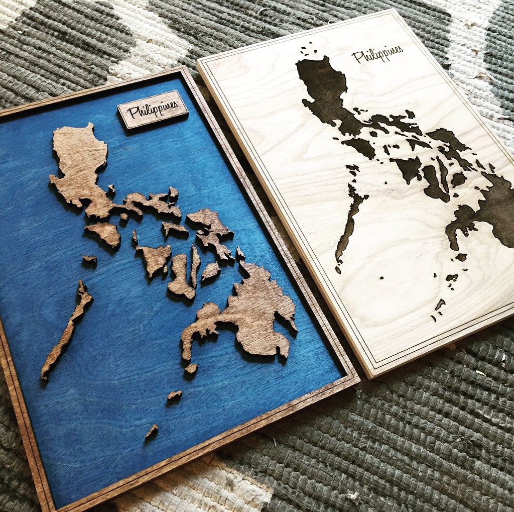 Hawaii - 3-D Wood Engraved Wood Map – North Idaho Made
